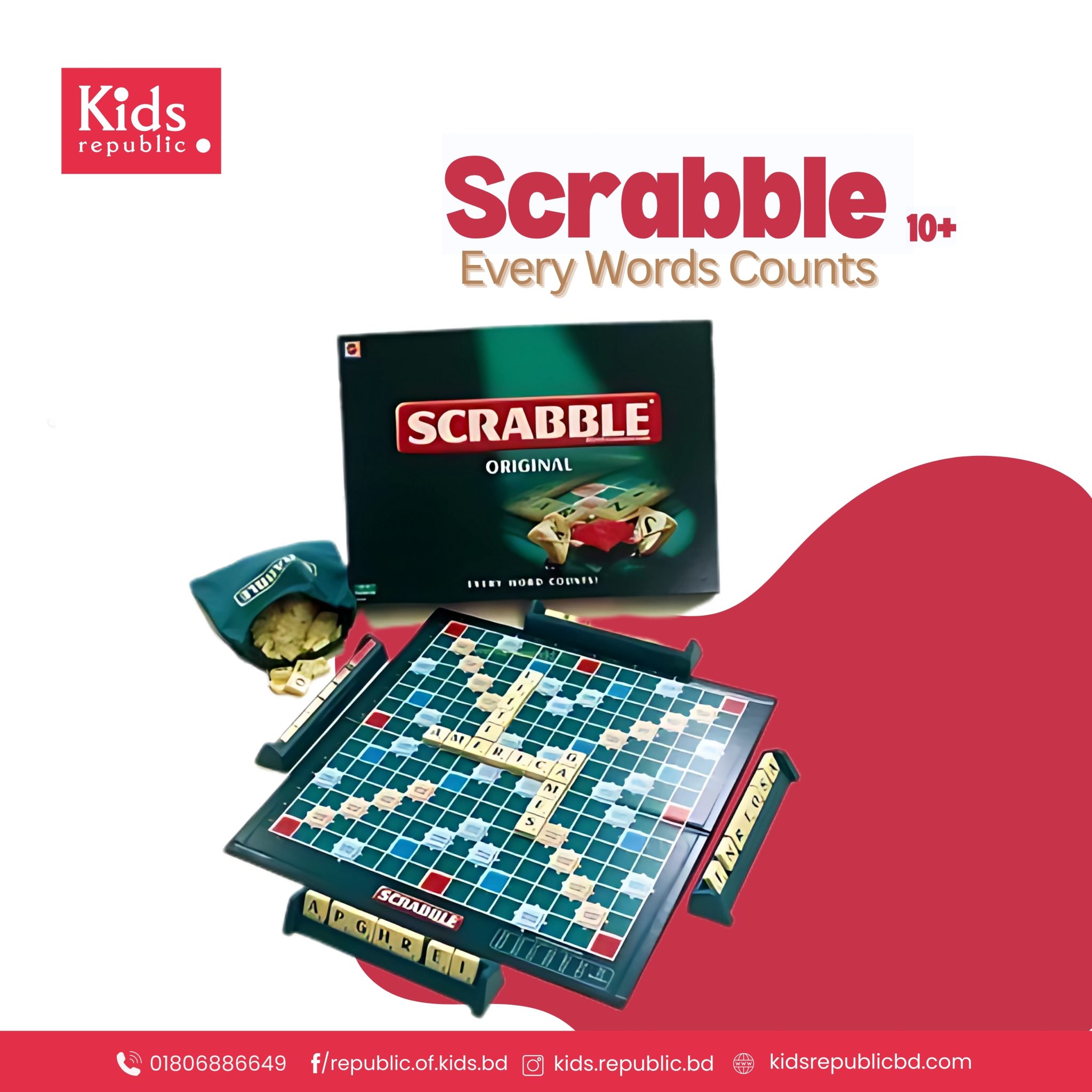 Scrabble - Word Making Game - Kids Republic - All in 1 Kids Island