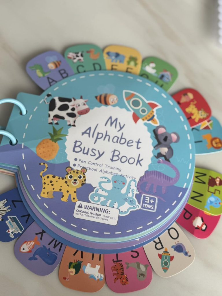 Alphabet Busy Book for Toddlers | ABC Learning Book for Kids Ages 3 ...