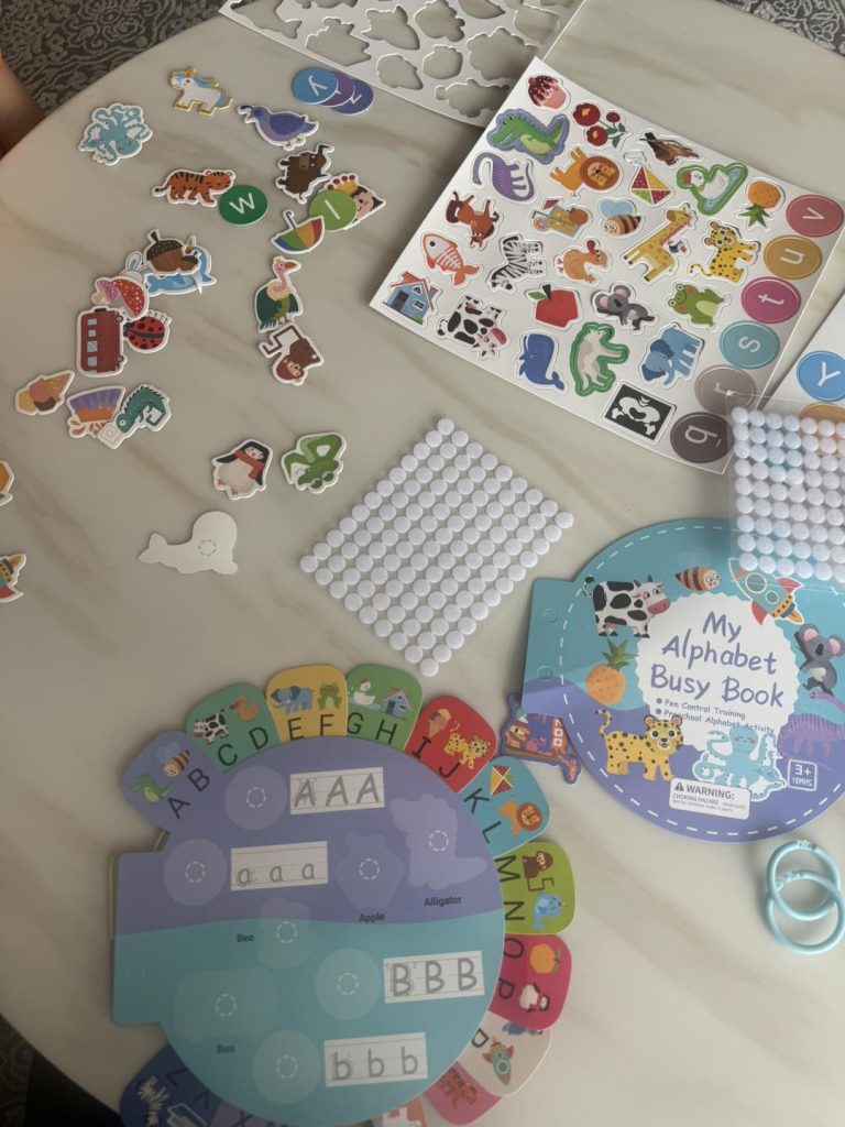 Alphabet Busy Book for Toddlers | ABC Learning & Montessori Book for ...